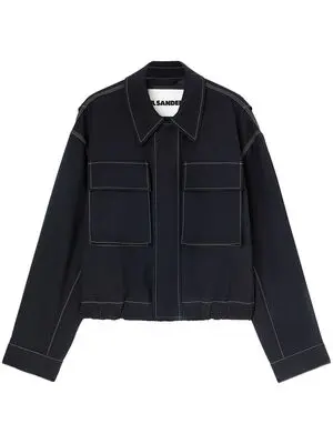 JIL SANDER Concealed Fastening Shirt Jacket