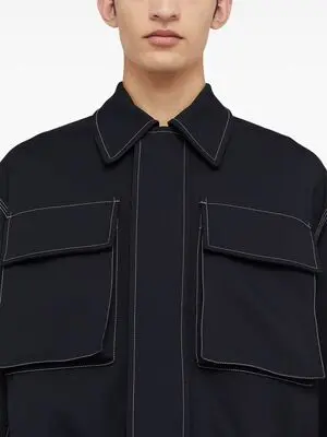 JIL SANDER Concealed Fastening Shirt Jacket