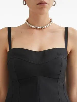JIL SANDER Sleeveless Bustier Top