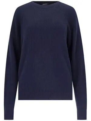 CANESSA Cashmere Crew Neck Sweater - Blue