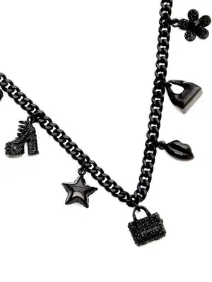 Marc Jacobs Mini Icon Pave-charm Necklace