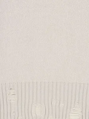 CANESSA Distressed Cashmere Sweater