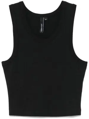 ENTIRE STUDIOS Cropped Tank Top - Black