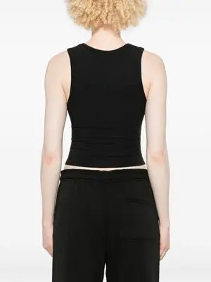 ENTIRE STUDIOS Cropped Tank Top - Black