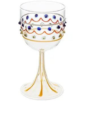 Dolce & Gabbana Carretto Murano Wine Glass - White