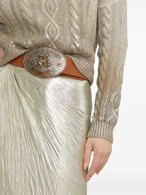 Ralph Lauren Rodeo-buckle Leather Belt