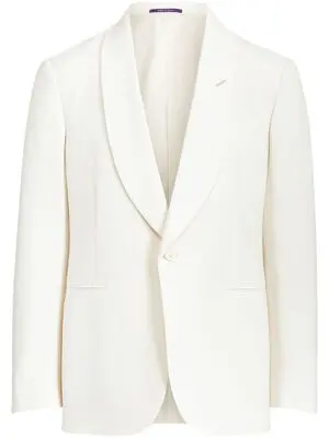 Ralph Lauren Purple Label Single-breasted Tuxedo Blazer - Neutrals
