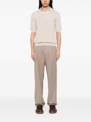 CRUCIANI Cotton Polo Shirt - Neutrals