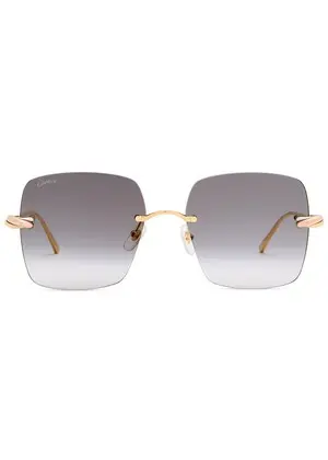 Cartier Trinity Rimless Square-frame Sunglasses