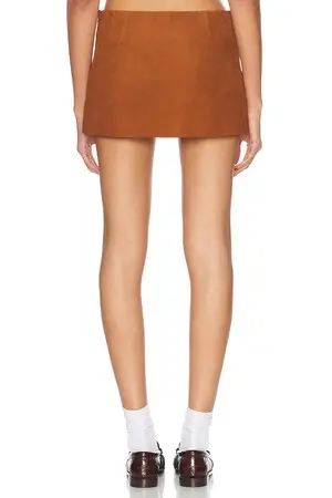 MIMCHIK Curved Mini Skirt