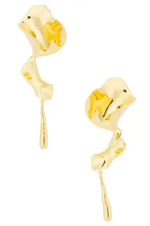 Khaite Tidal Dangle Earrings - Gold