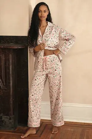 PAPINELLE Christmas Stars Pajama Set - Pink