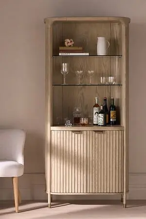 THE ISLA COLLECTION BY ANTHROPOLOGIE The Isla Fluted-wood Hutch - Natural