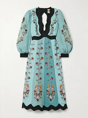formal long floral dresses Sequin-Print Primavera 3731 Long Prom Dress main image 1
