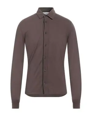Alpha Studio Shirt Size Cotton, Elastane - Brown