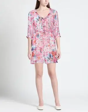 Liu Jo Floral Print Georgette Mini Dress