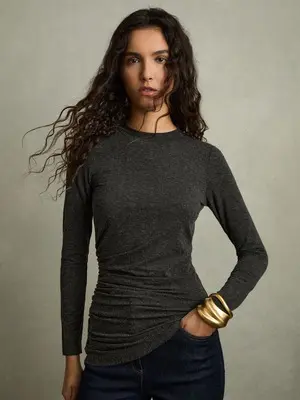REISS Lucia Asymmetric Top