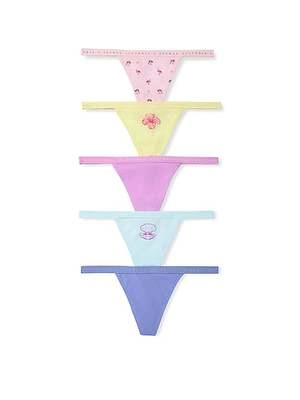 Victoria's Secret 5-pack Stretch Cotton V-string Panties - Print