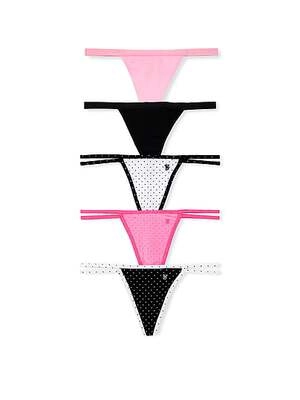 Victoria's Secret 5-pack Stretch Cotton V-string Panties - Print