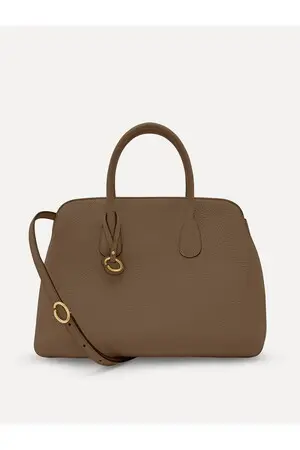 Oscar De La Renta The Ivy Top Handle Bag - Natural