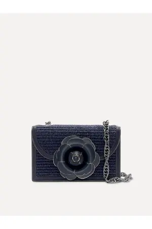 Oscar De La Renta Raffia Shoulder Bags For Women