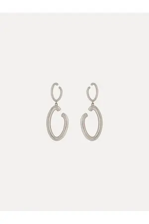 Oscar De La Renta O Drop Earrings - Natural