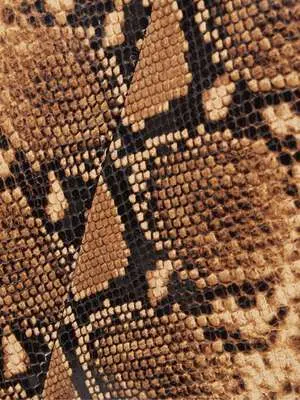 SALON 1884 Yvette Snake-effect Leather Skirt