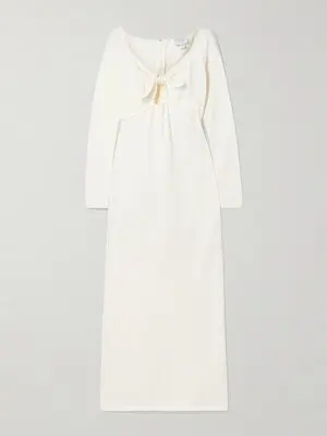 Giambattista Valli Tie-front Cutout Maxi Dress
