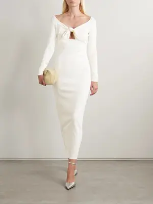 Giambattista Valli Tie-front Cutout Maxi Dress