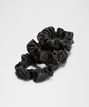 Lululemon Satin Scrunchies - Black