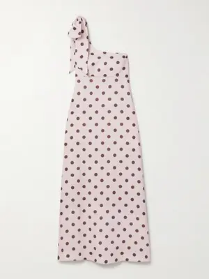 Zimmermann Acacia Polka-dot Linen Midi Dress - Ivory