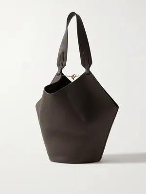 Khaite Lotus Small Textured-leather Tote