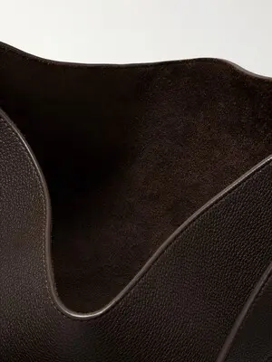 Khaite Lotus Small Textured-leather Tote