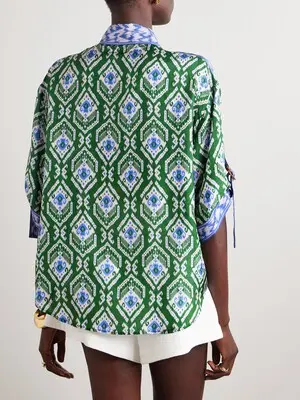Zimmermann Wylie Printed Silk Shirt