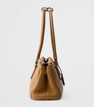 Prada Medium Leather Galleria Top-handle Bag - Brown