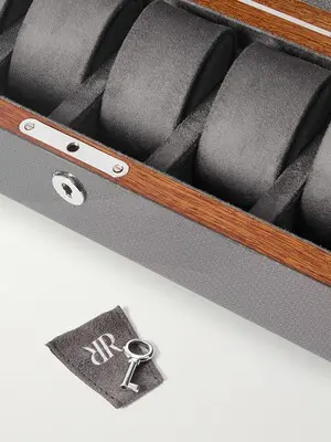 RAPPORT LONDON Carbon Fiber And Wood Five-piece Watch Box