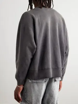 SAINT MXXXXXX Distressed Printed Sweatshirt
