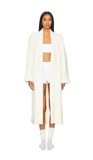 Eberjey Renew Plush Long Robe - Ivory