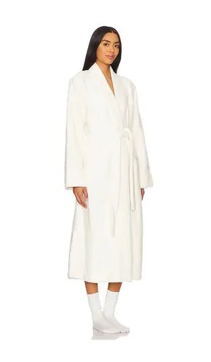 Eberjey Renew Plush Long Robe - Ivory