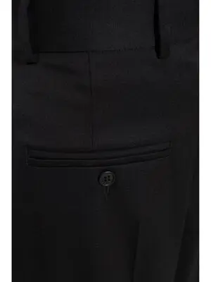 MAISON MARGIELA Single-stitch Logo Trousers - Black