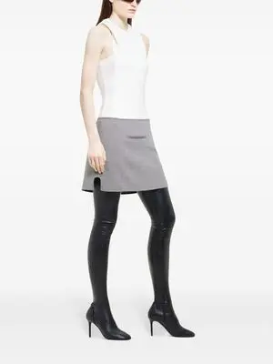 COURREGES Illusion Hooded Bodysuit - White