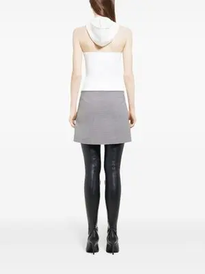 COURREGES Illusion Hooded Bodysuit - White
