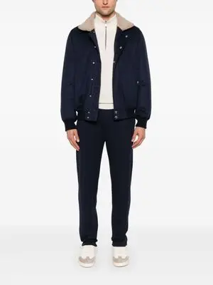 Brunello Cucinelli Shearling-collar Bomber Jacket