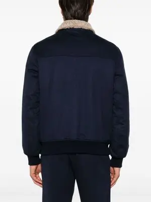 Brunello Cucinelli Shearling-collar Bomber Jacket
