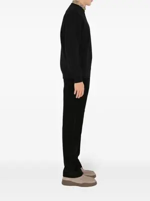 Burberry Check-patch Cotton Sweatshirt