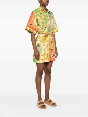 ALEMAIS La Musica Mini Dress - Yellow