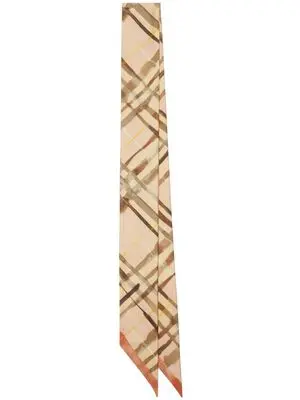 Burberry Check-pattern Reversible Scarf - Neutrals