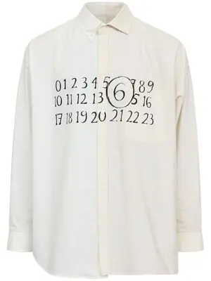 MAISON MARGIELA Asymmetric Cotton Shirt - Neutrals