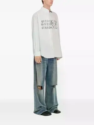 MAISON MARGIELA Numeric Asymmetric Shirt