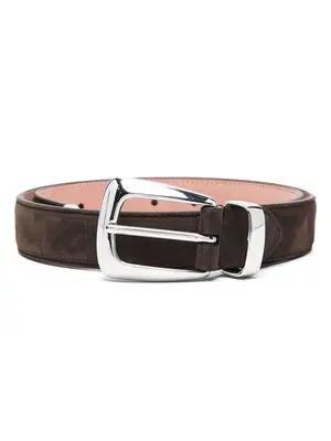 Khaite Benny Suede Belt - Brown